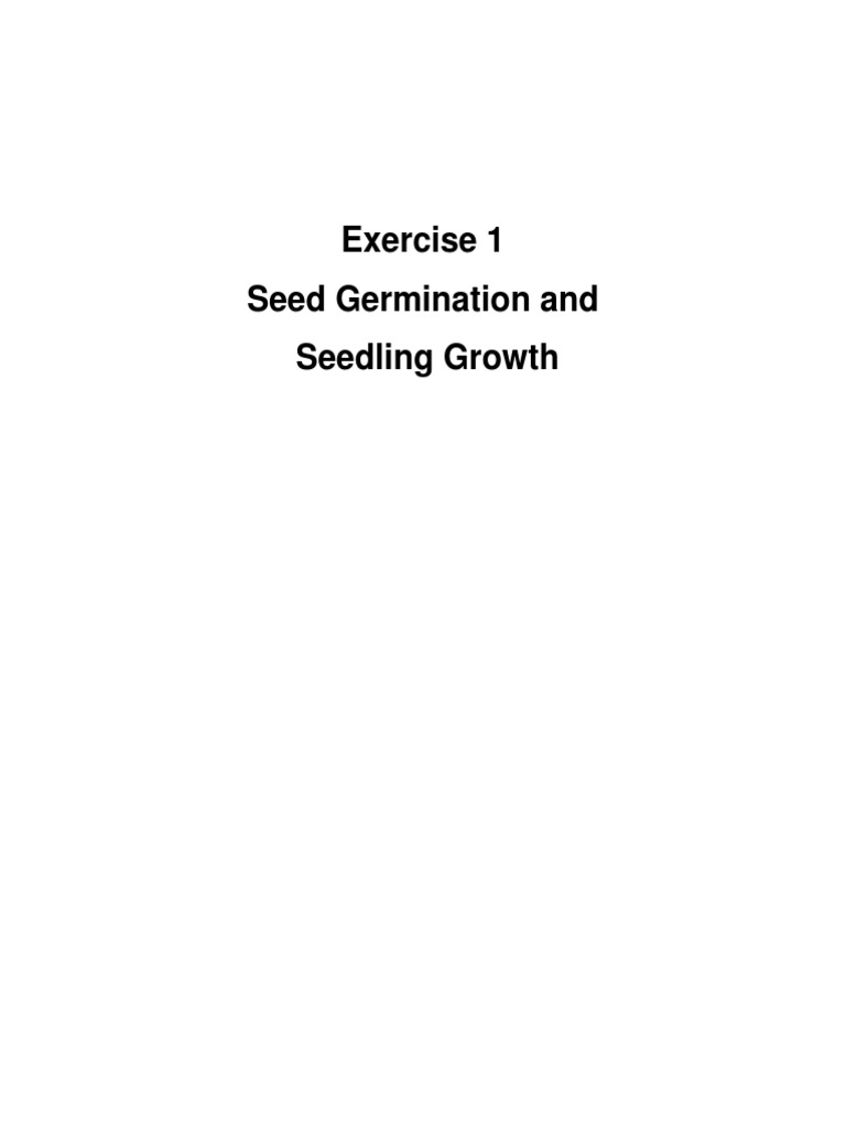 Seed Germination Factors and Effects | PDF | Seed | Germination