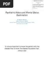 Psychiatry History Taking Format | PDF | Abnormal Psychology | Diseases ...