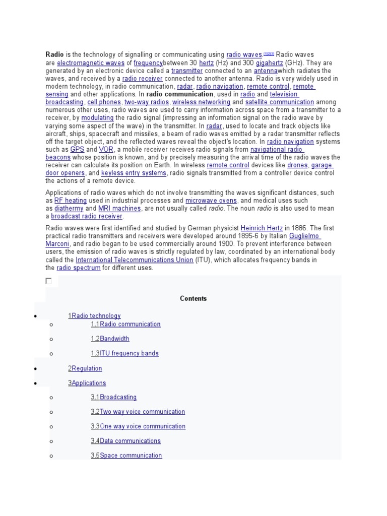 An In-Depth Look at Radio Technology: A History of its Development and ...