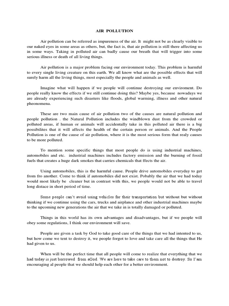 Air Pollution | PDF | Air Pollution | Pollution