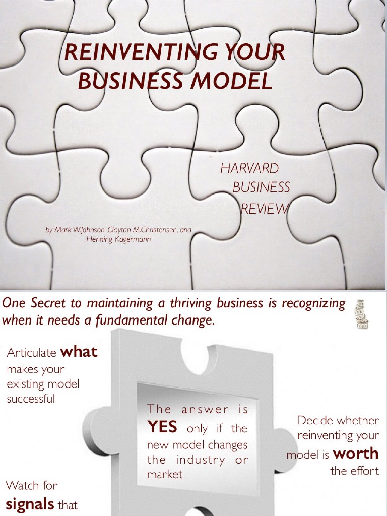 Reinventing Your Business Model | PDF