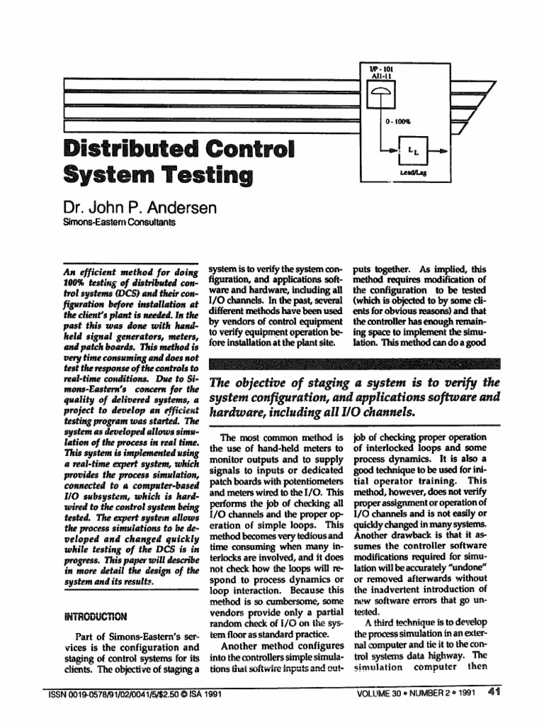 DCS Testing | PDF | Input/Output | Real Time Computing
