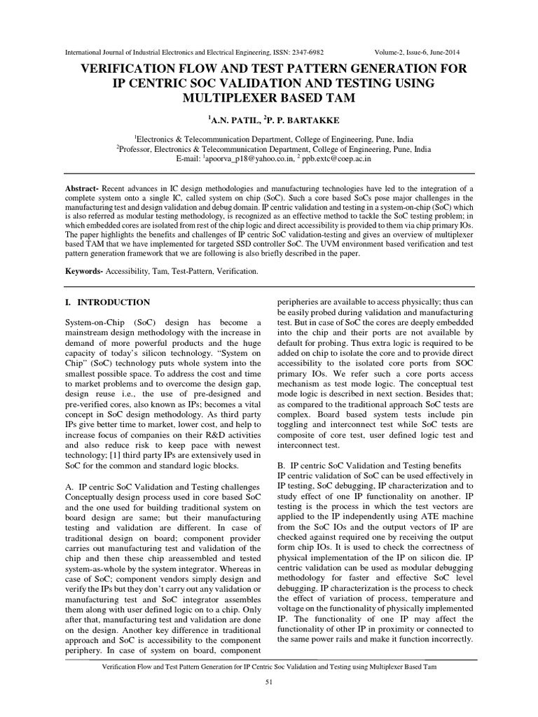 SoC Validation & Testing Methods | PDF | System On A Chip | Integrated ...