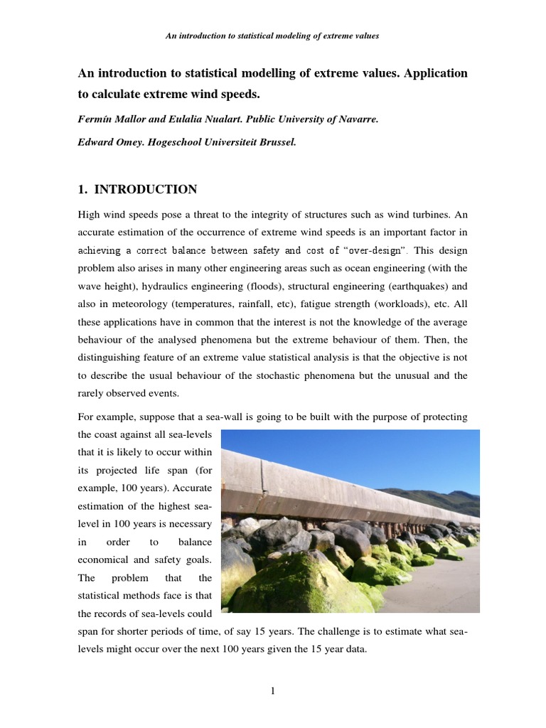 Statistical Modeling of Extreme Values | PDF | Statistics | Variance