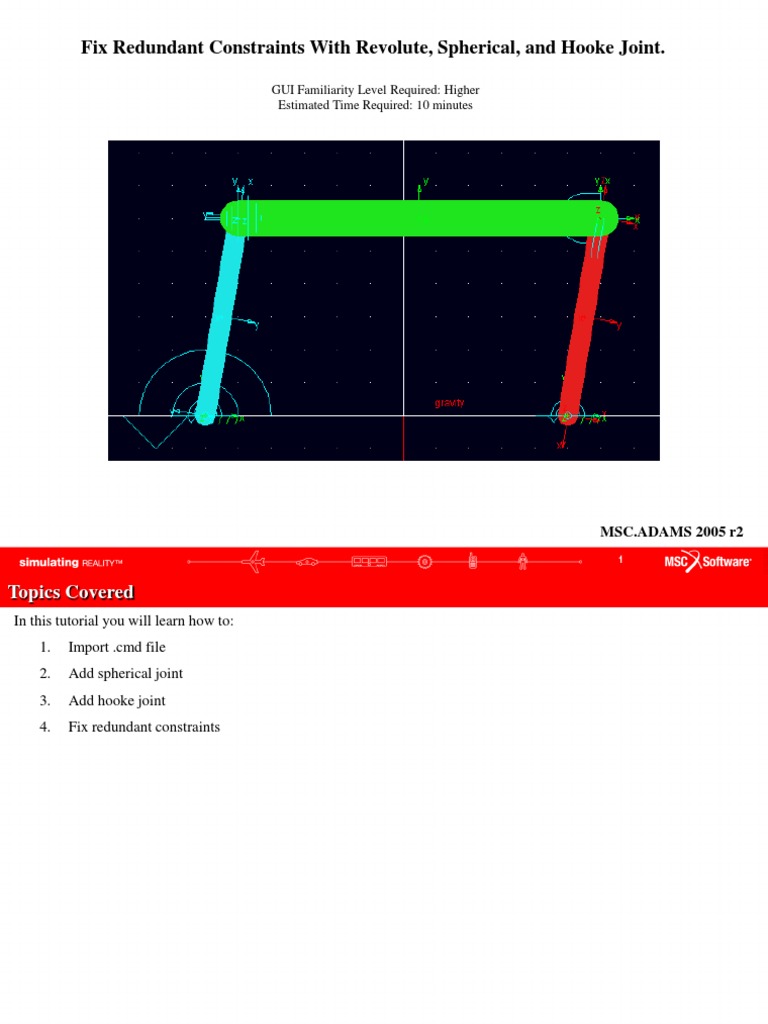 4-Bar Redundant Constraint | PDF | Computing | Software
