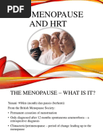 Menopause and Hormone Replacement Therapy HRT Guidelines | PDF ...