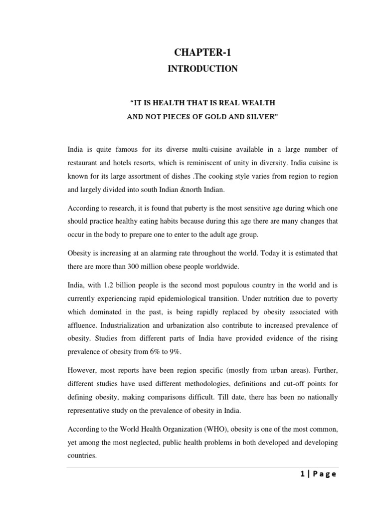 Complete Thesis PDF | PDF | Obesity | Body Mass Index