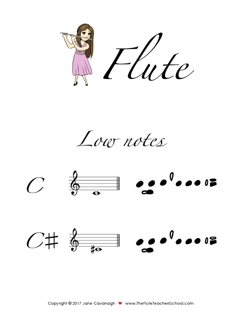 Flute Fingering Chart - Jane Cavanagh | PDF | Patent