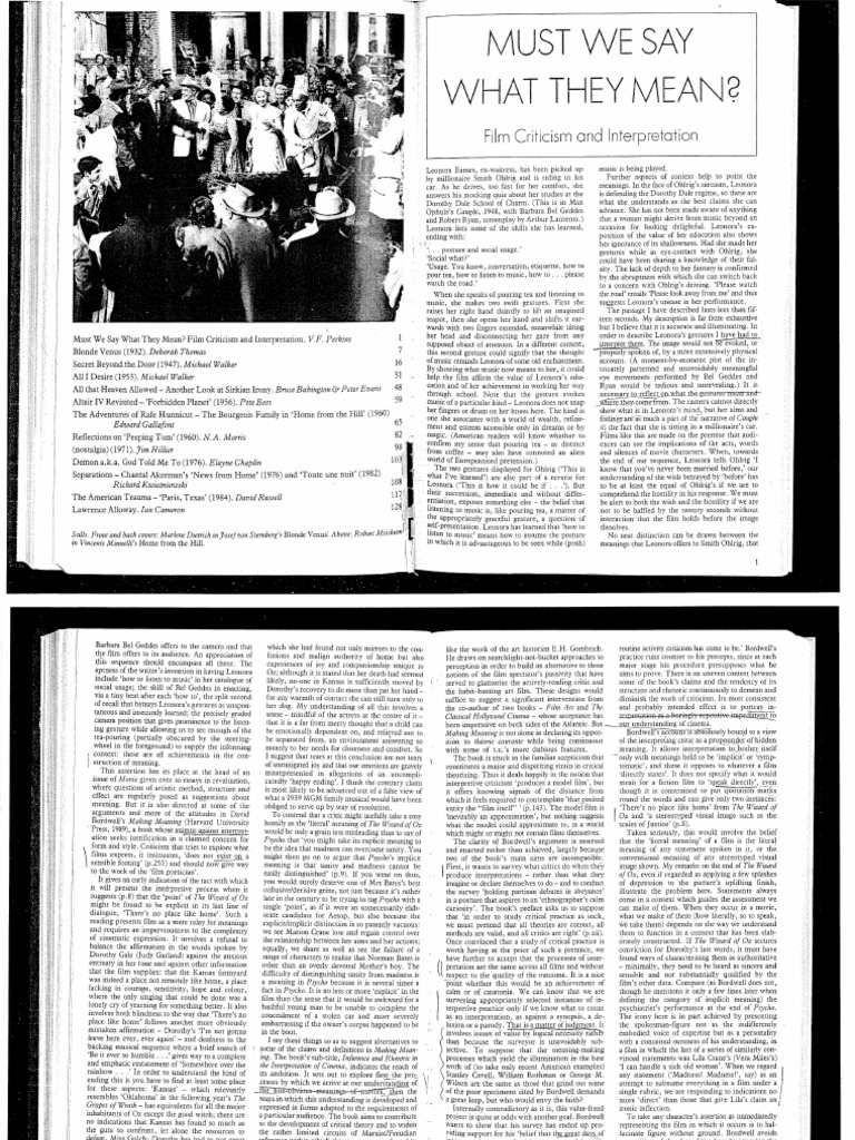 Perkins, Must We Say What They Mean | PDF