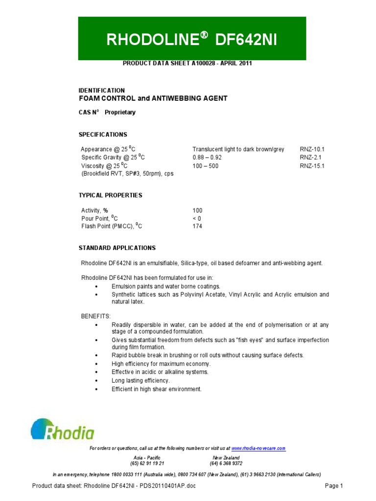 Rhodoline 642 PDF | PDF | Acrylic Paint | Materials