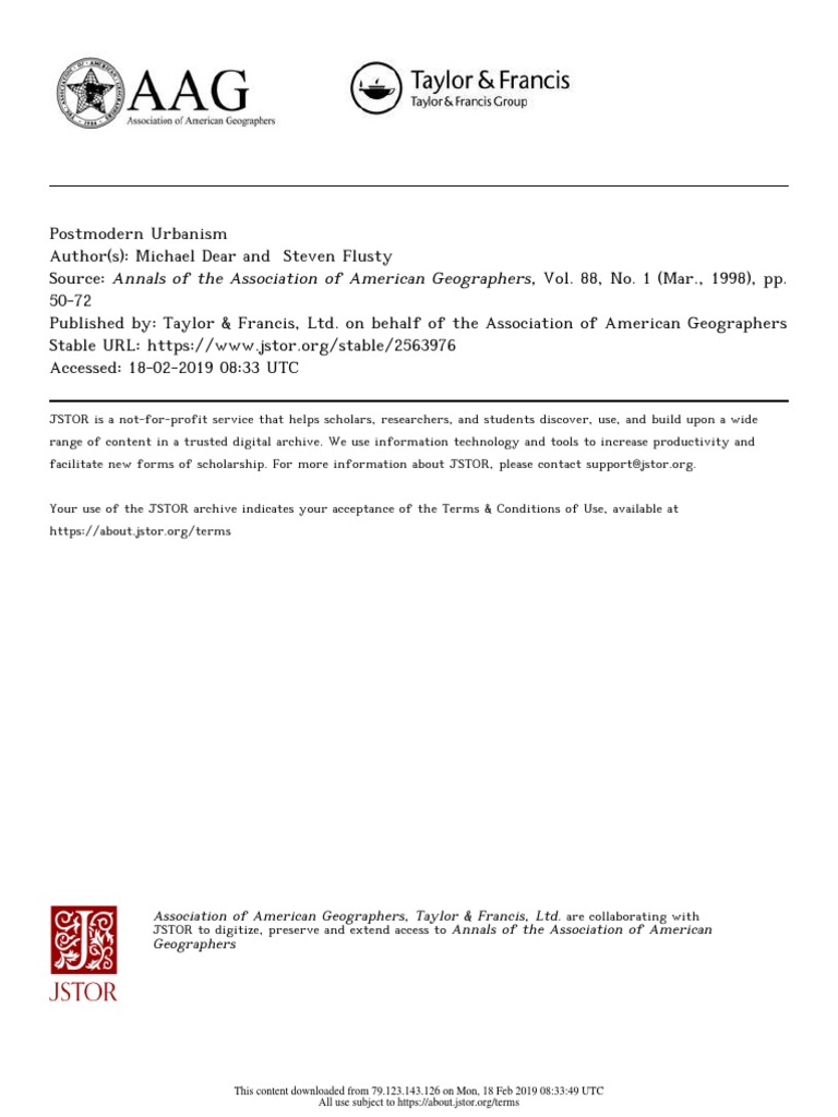 Postmodern Urbanism in Southern California | PDF | Postmodernism ...