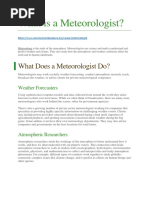 Math's Role in Meteorology Explained | PDF | Meteorology | Numerical ...