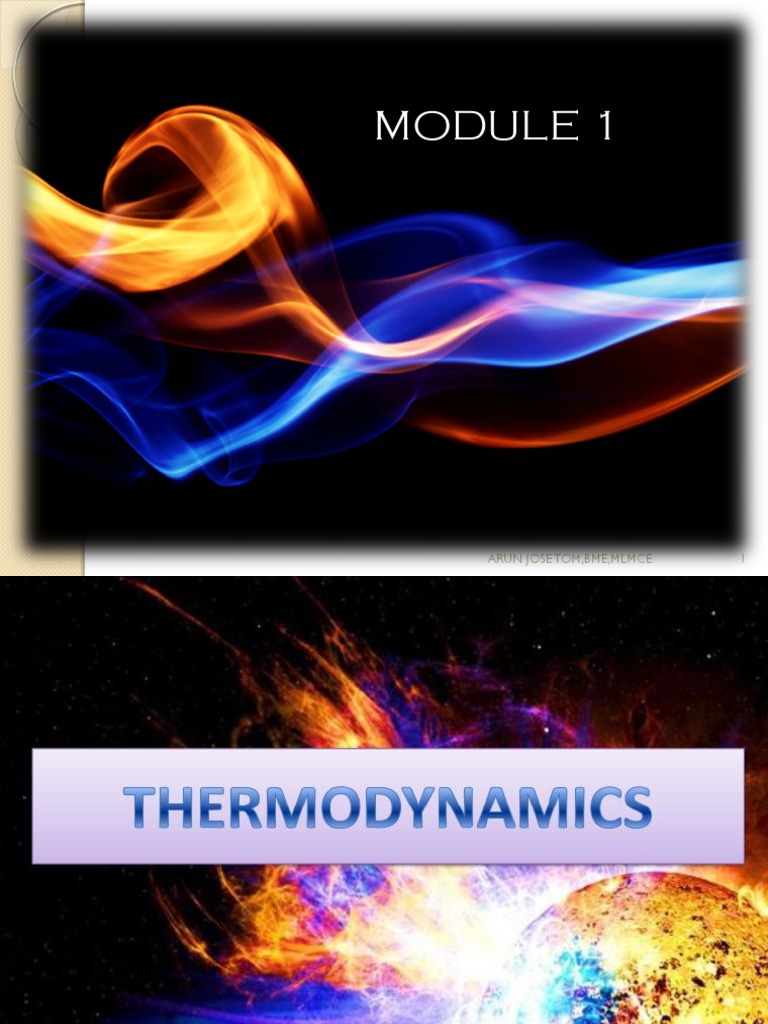 Arun Jose Tom, Module 1, Bme PDF | PDF | Heat | Gases