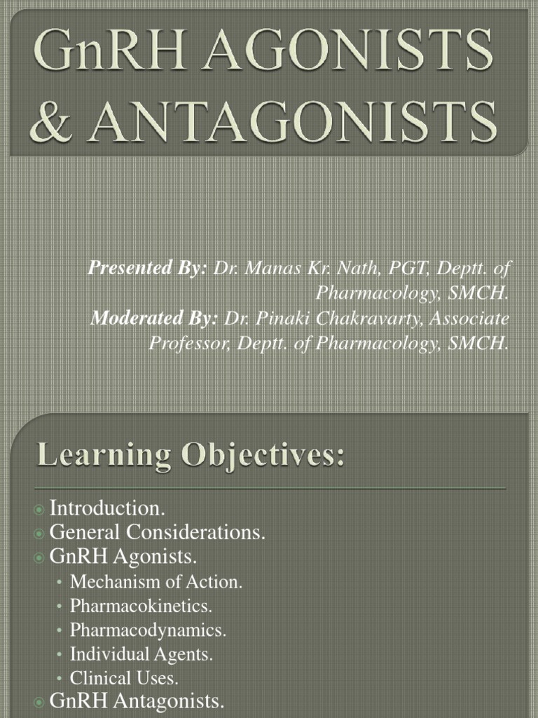 GNRH Agonists Et Anatagonists | PDF | Luteinizing Hormone | Gonadotropin