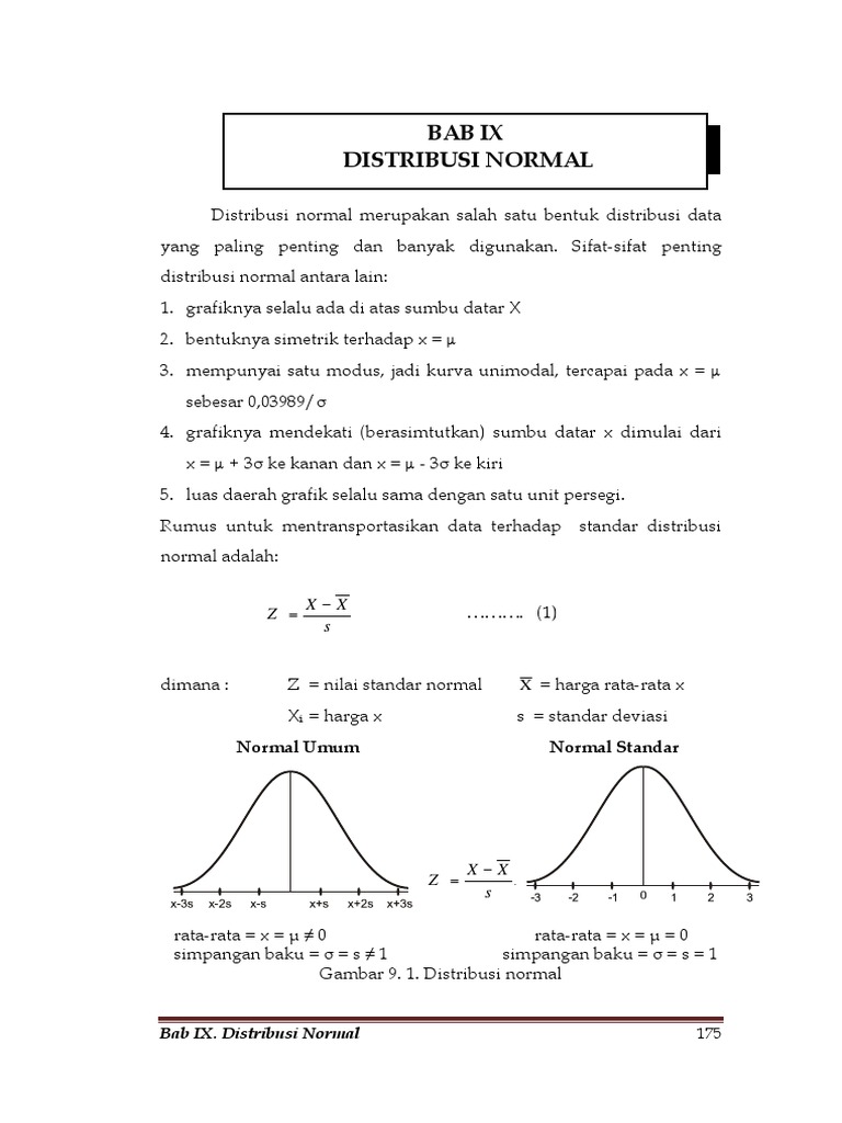 Contoh Soal Distribusi Normal | PDF