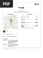 UBER Bill Format No Tolltax | PDF | Invoice | Transport