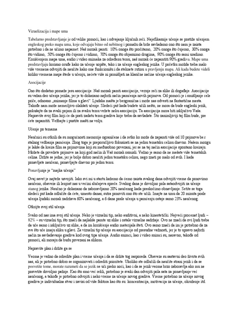 Vizuelizacija I Mape Uma | PDF