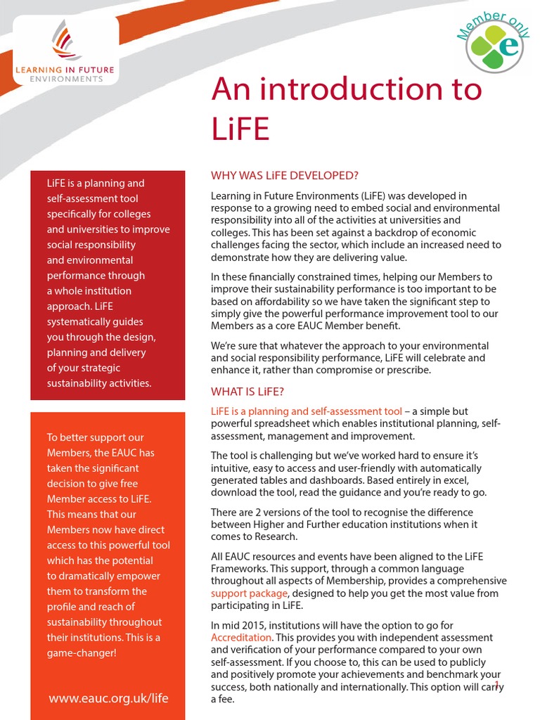 An Introduction To Life v2 | PDF | Sustainability | Educational Technology