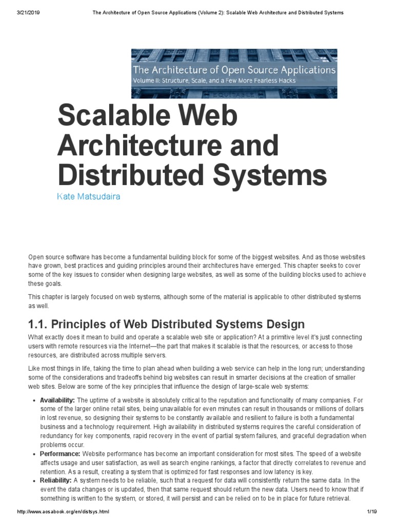 Scalability Architecture | PDF | Cache (Computing) | Scalability