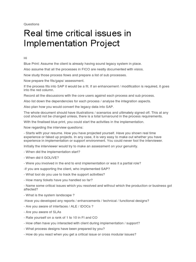 Sap SD Real Time Issues Doc1 | PDF