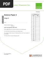 Stage 9 Science Paper 1 | PDF | Atoms | Materials