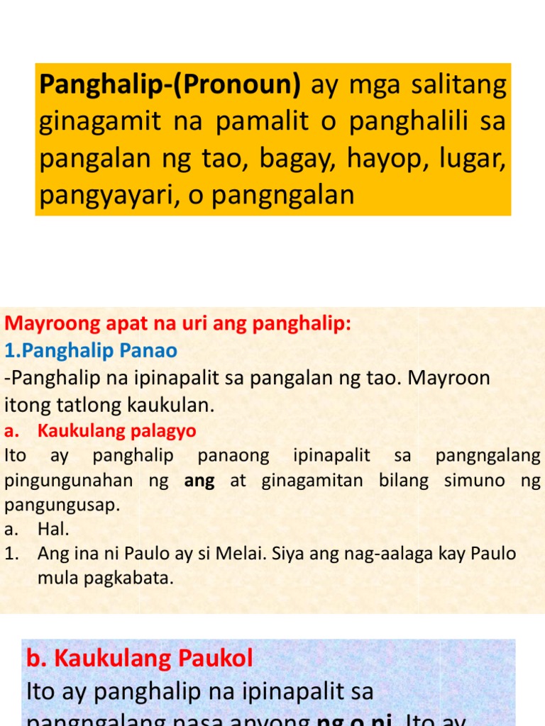 Panghalip | PDF