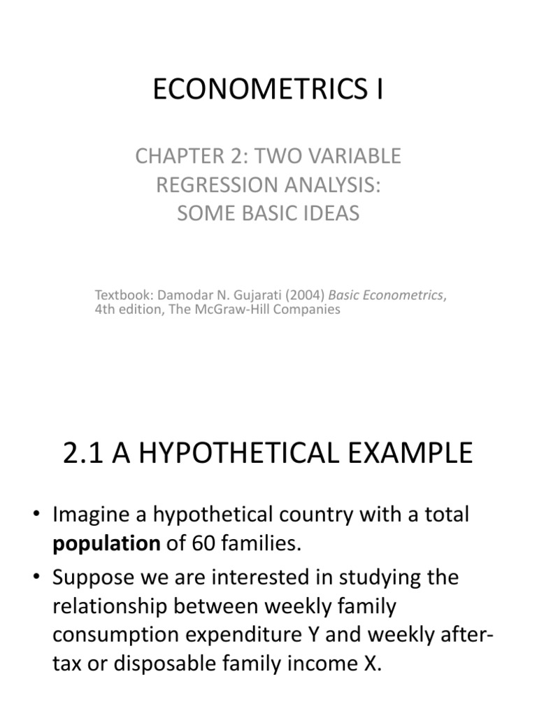 Understanding the Foundations of Two Variable Linear Regression ...