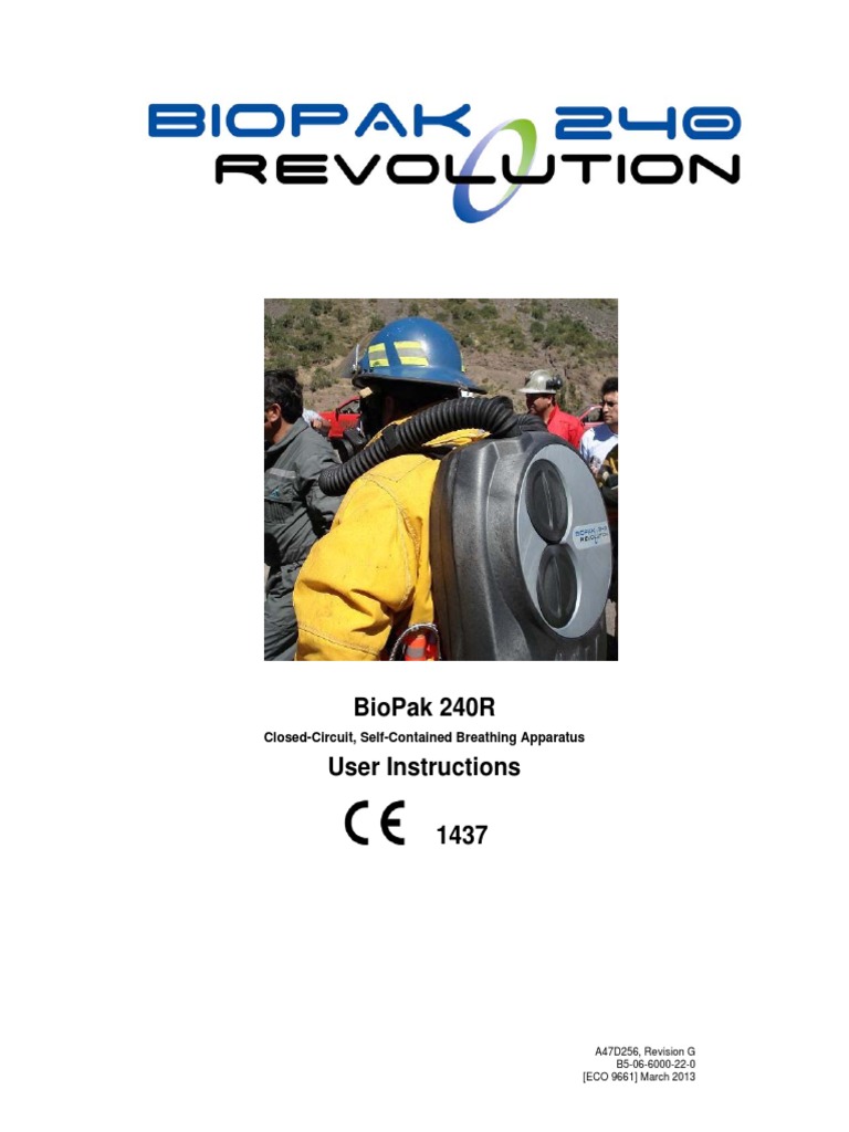 BioPak 240R | PDF | Breathing | Oxygen