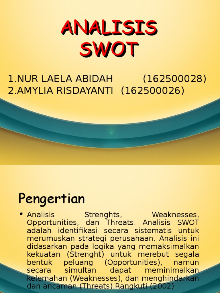 TUGAS KWU Analisis Swot | PDF