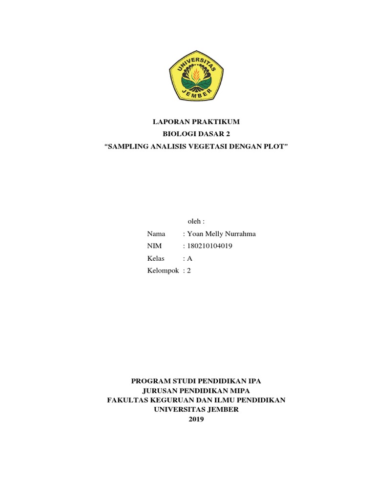 Analisis Vegetasi dengan Metode Plot | PDF