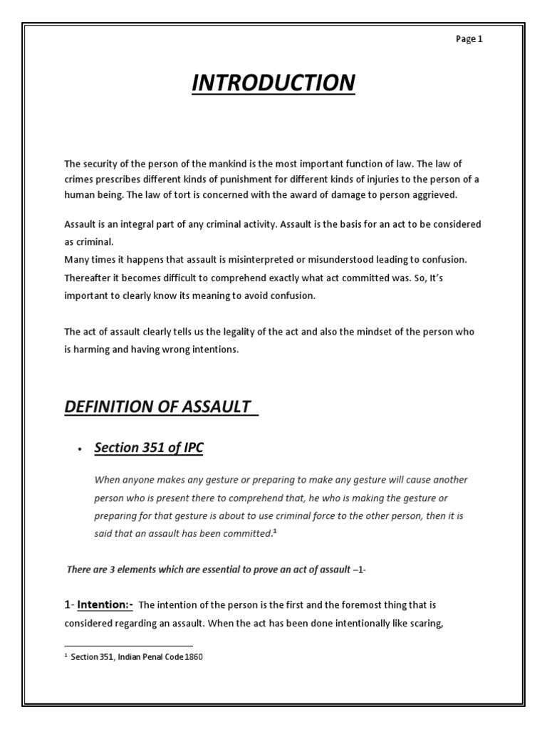 Ipc Assignment | PDF | Assault | Crime & Violence