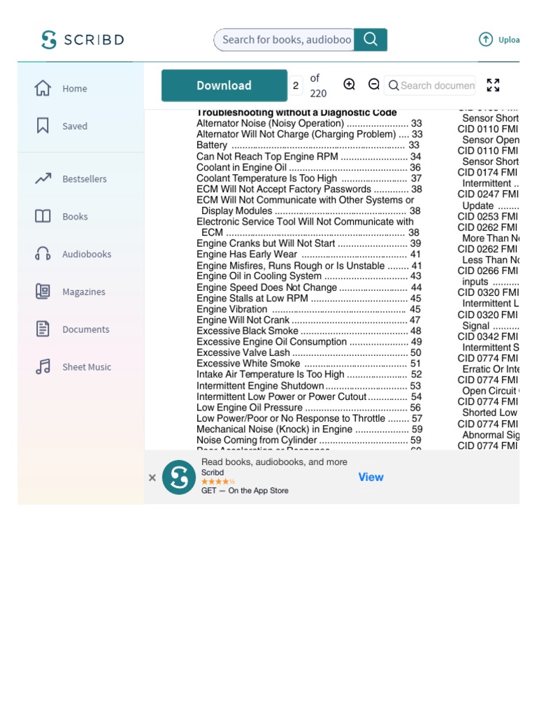 Perkins Engine Troubleshooting Guide | PDF | Fuel Injection | Rotating ...