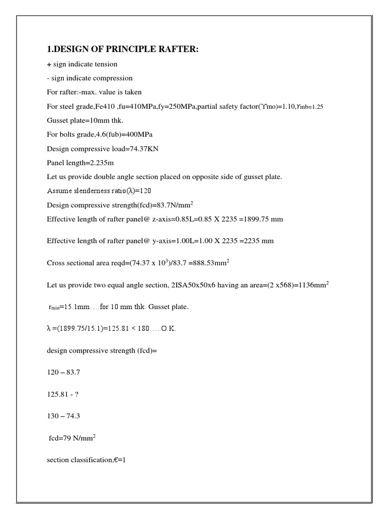 1.principle Rafter | PDF