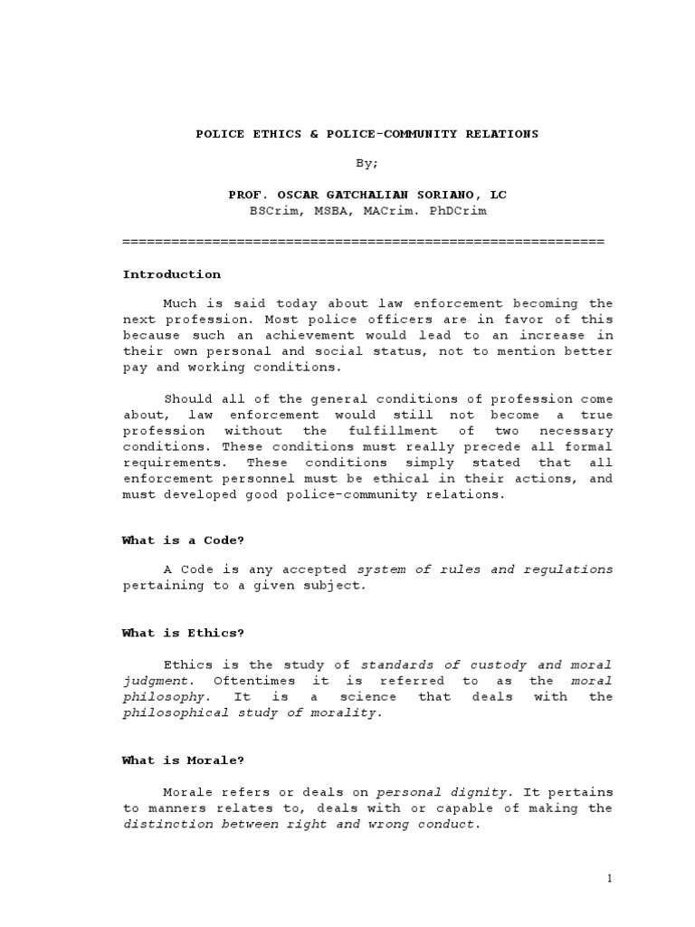 Police Report Lecture | PDF | Traditions | Police