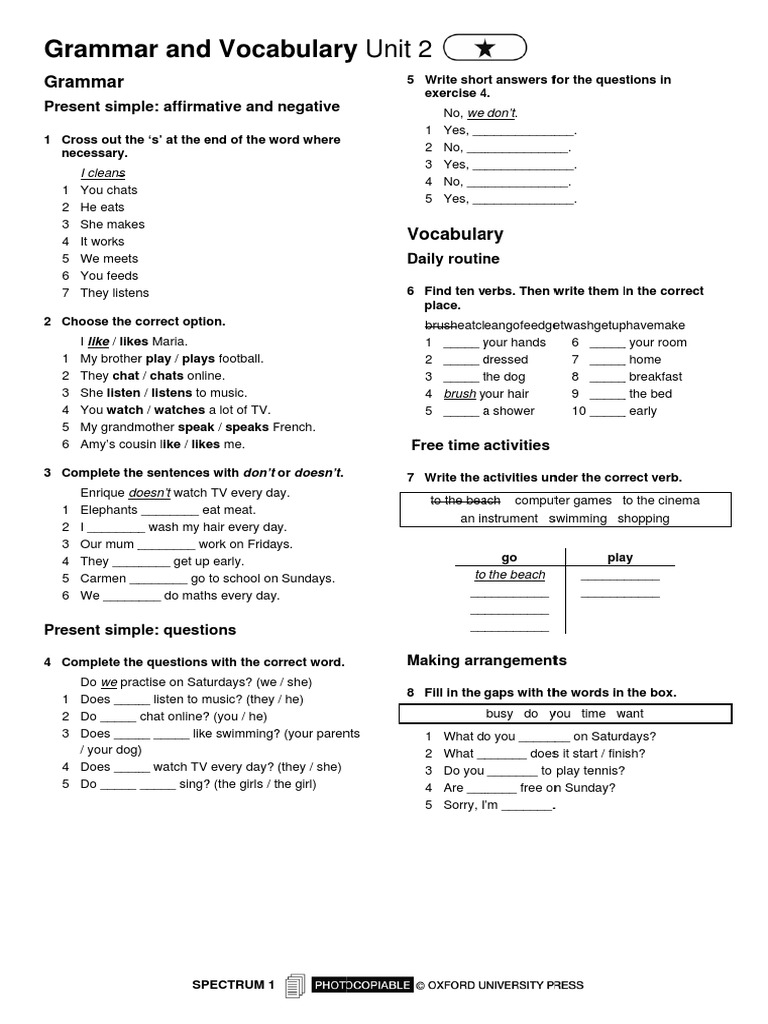 Spectrum TRD1 GV U2 1 | PDF | Syntax | Grammar