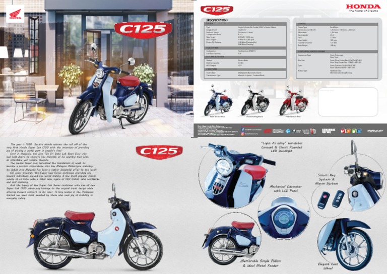 c125 Brochure | PDF | Manual Transmission | Clutch