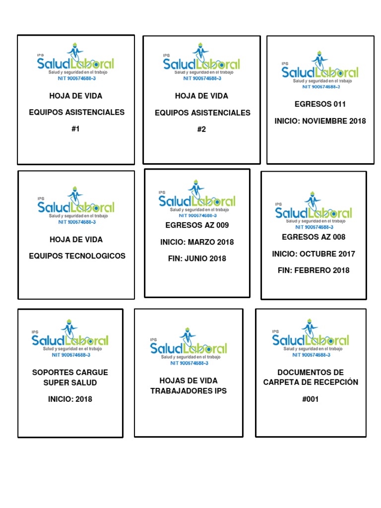 Rotulado de Carpetas | PDF