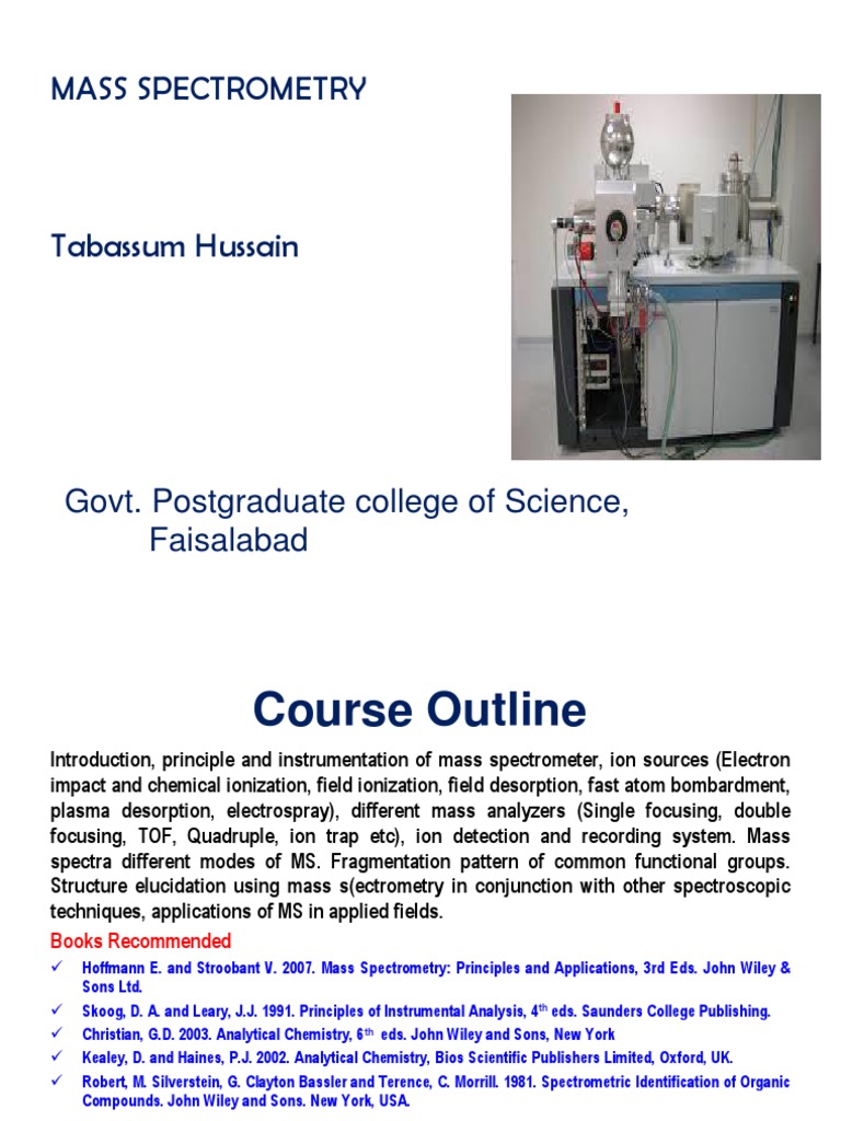 Applied Mass Spectrometry | PDF | Mass Spectrometry | Electrospray ...