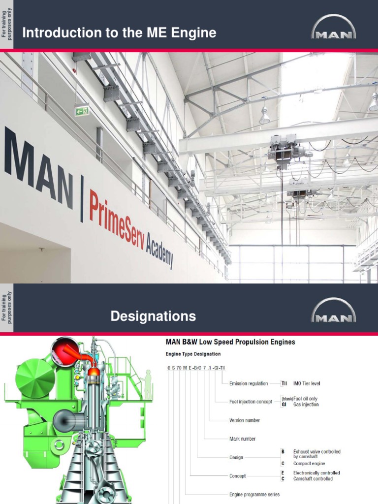 2 - Introduction To The ME Engine PDF | PDF | Diesel Engine | Turbocharger