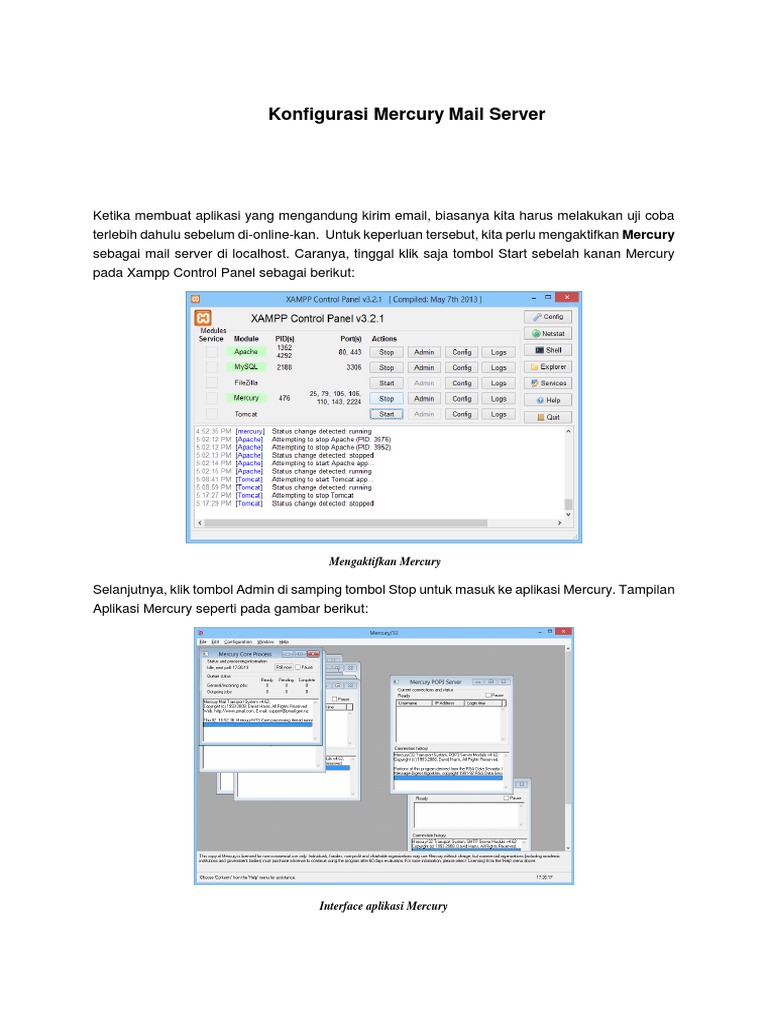 Konfigurasi Mercury Mail Server | PDF