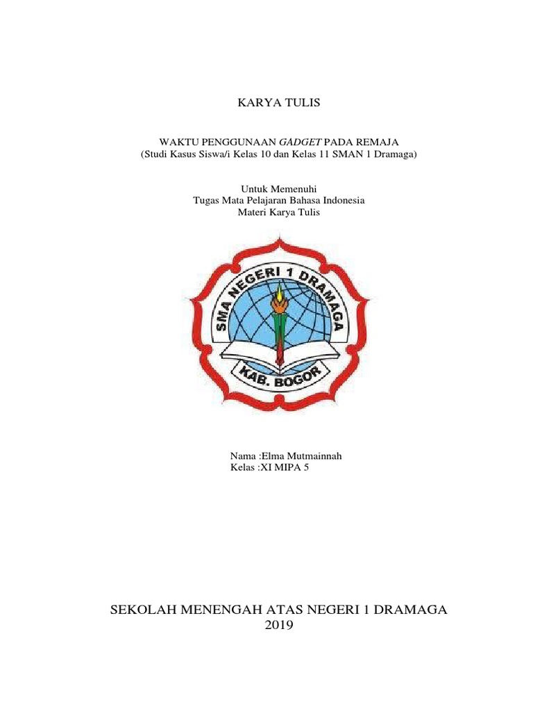 Contoh Karya Tulis SMA | PDF