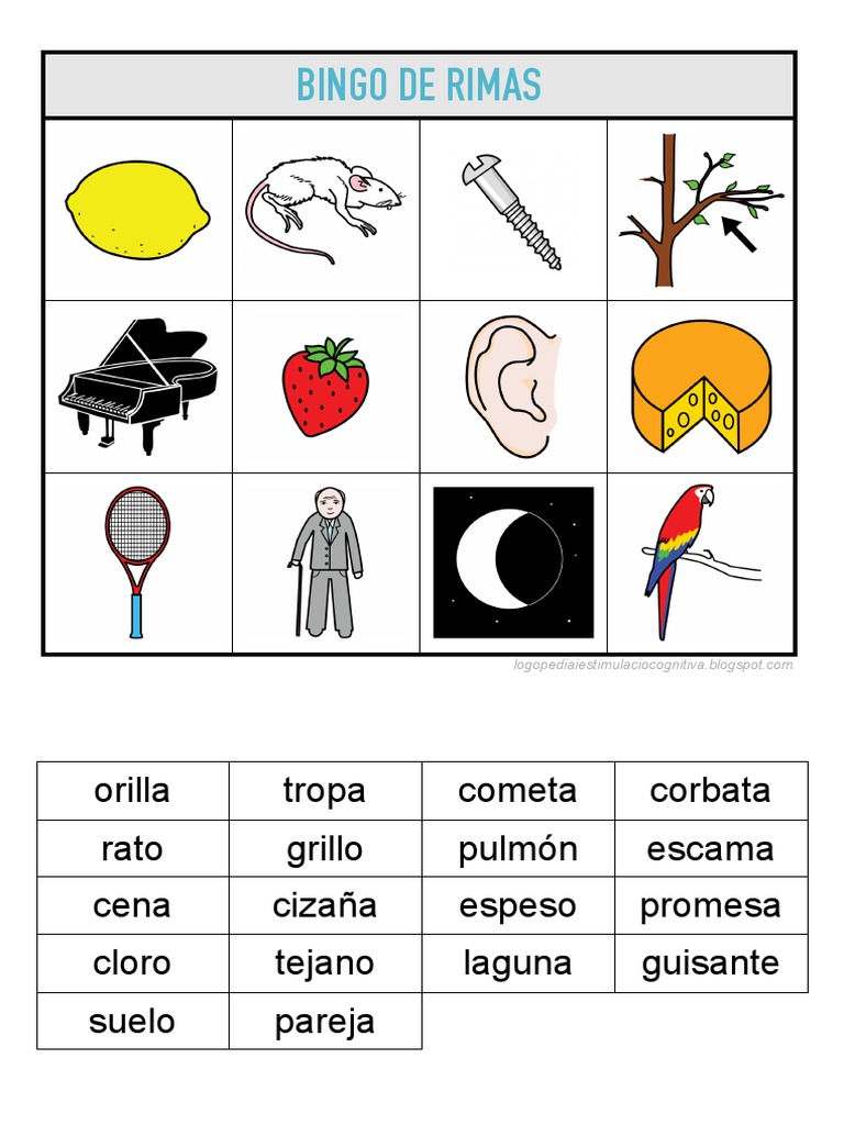 Bingo de Rimas | PDF