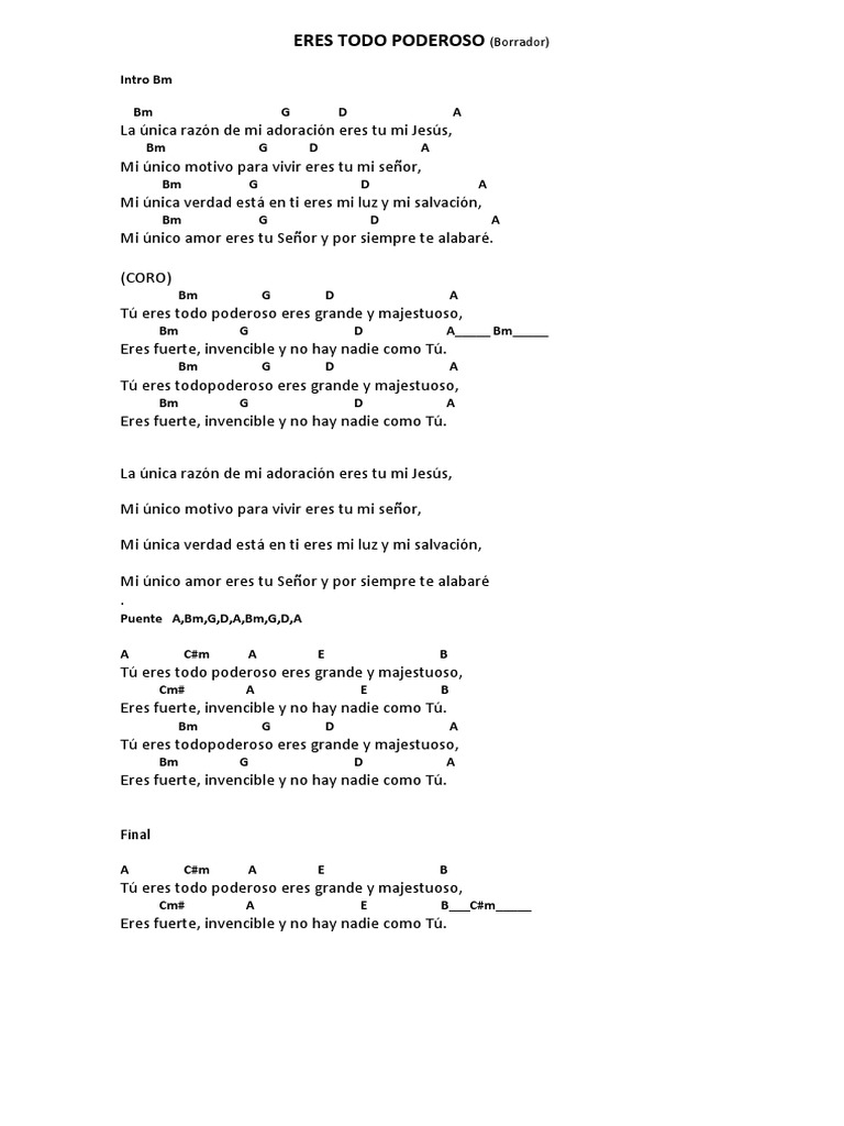 Eres Todo Poderoso | PDF