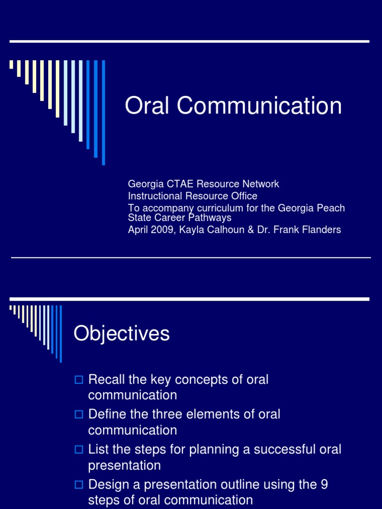Oral Communication Speech Com | PDF | Communication | Information