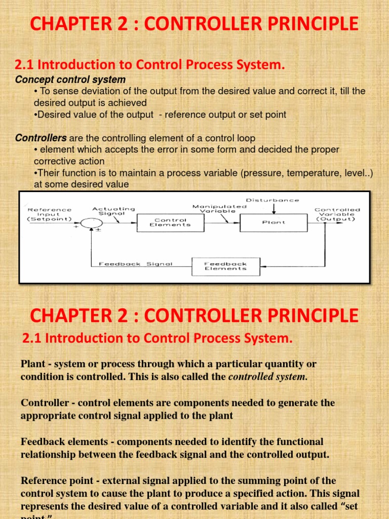 Chapter 2 Controller Principle | PDF | Control Theory | Control System