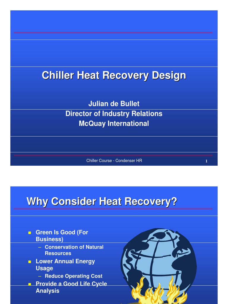 ASHRAE Chiller Course Condenser Water HR | PDF | Nature