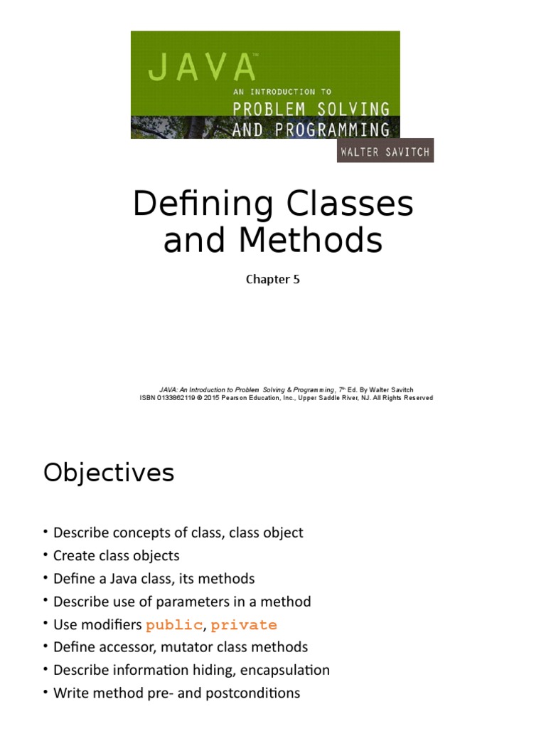 Defining Classes and Methods | PDF | Method (Computer Programming ...