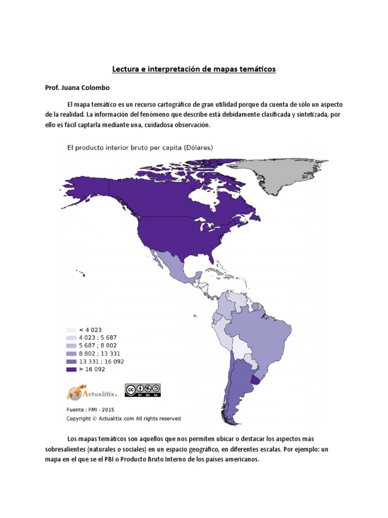 Interpretación de Mapas | PDF | Mapa | Producto Interno Bruto
