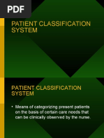 Patient Classification System and Assignment of Patients | PDF ...