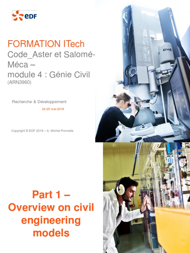 01-Overviewce FORMATION ITech Code Aster PDF | PDF | Fracture ...
